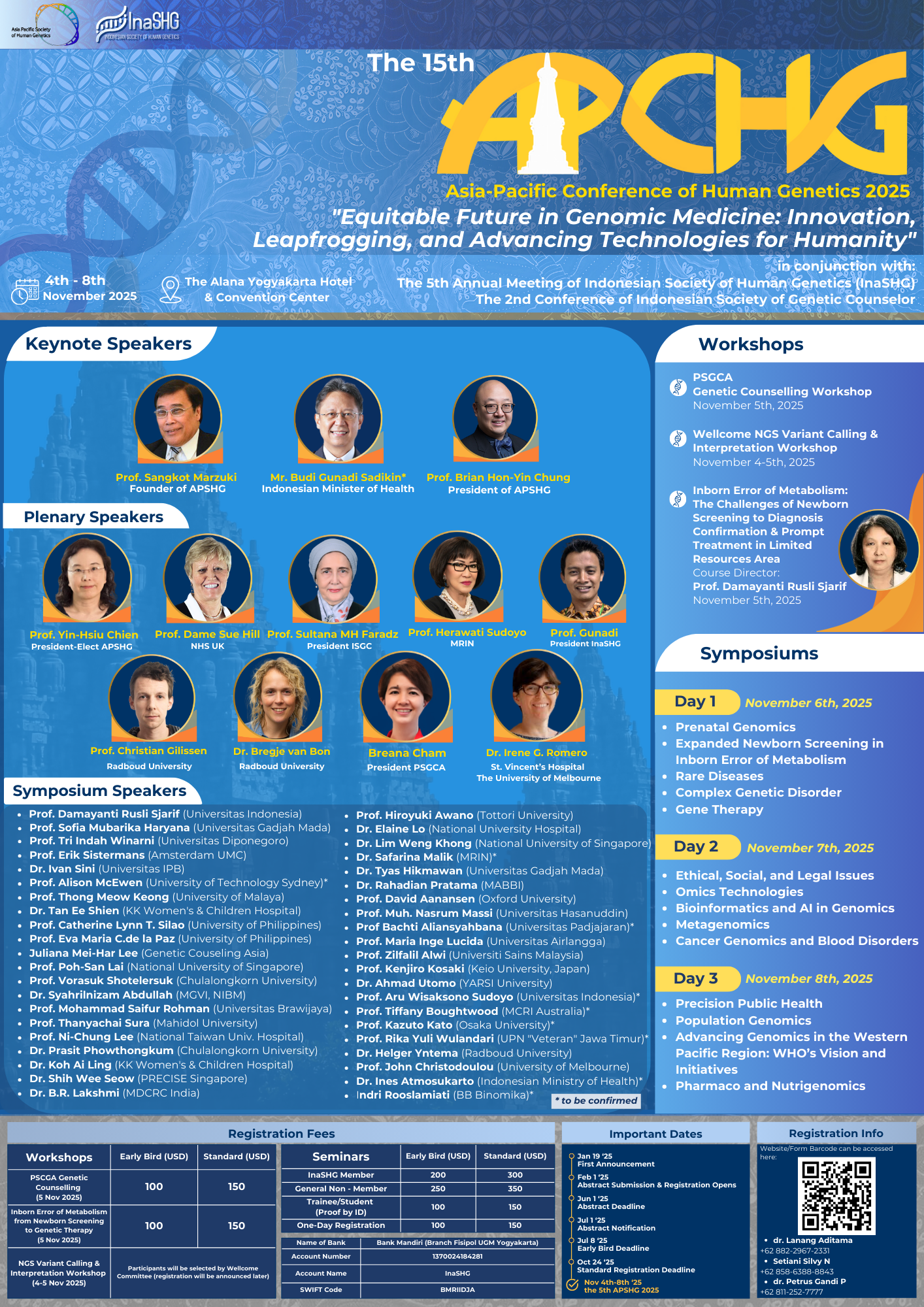 【研討會轉知】The 15th Asia-Pacific Conference of Human Genetics 2025 - 最新消息 ...
